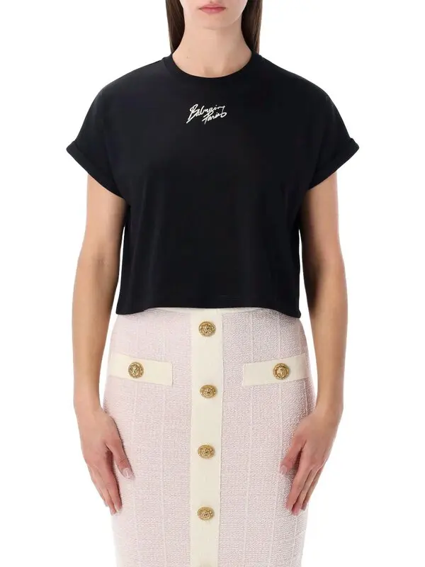 Balmain Graphic T-shirt - Black