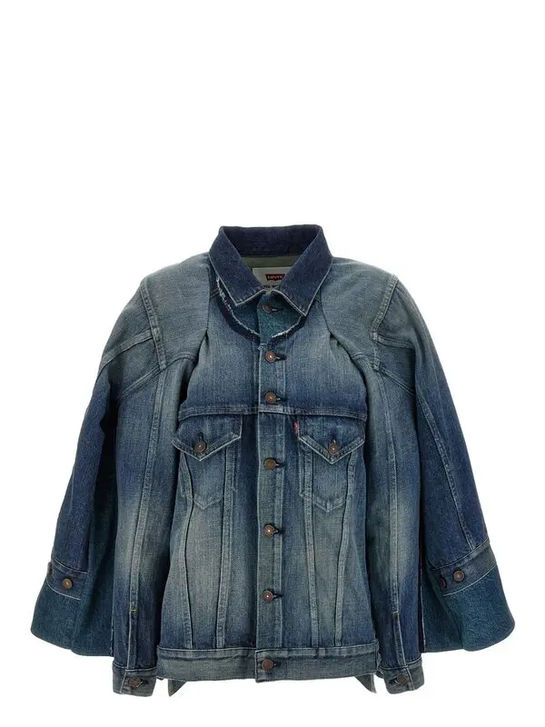 Junya Watanabe Patchwork Denim Jacket - Blue