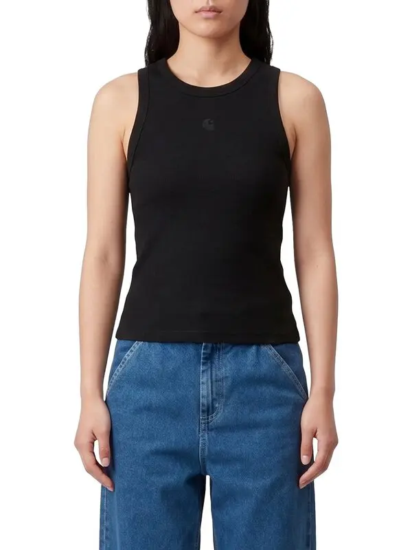 Carhartt Work In Progress Ribbed Tank Top - Black