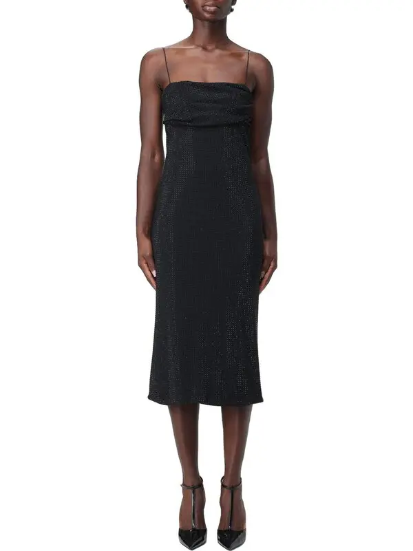 Philosophy Di Lorenzo Serafini Embellished Midi Dress - Black