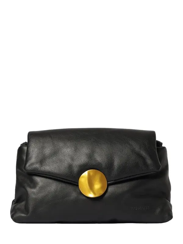 VIC MATIE Padded Nappa Leather Shoulder Bag - Black