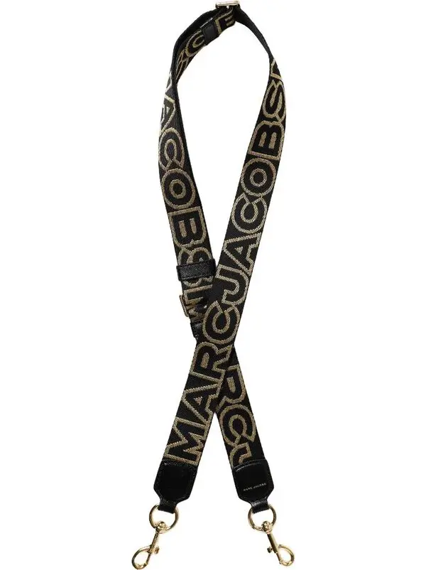 Marc Jacobs Logo Jacquard Shoulder Strap - Black
