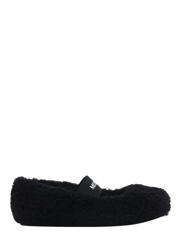 Moon Boot Bianca Shearling Ballerinas - Black