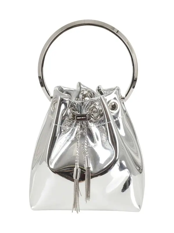 JIMMY CHOO Mini Bucket Bag - Silver