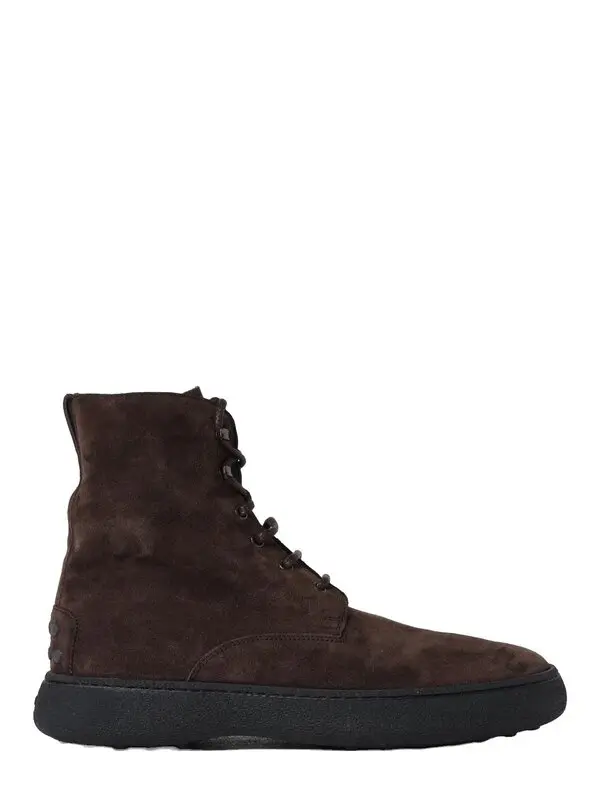 TOD'S Lace-up Suede Boots - Dark