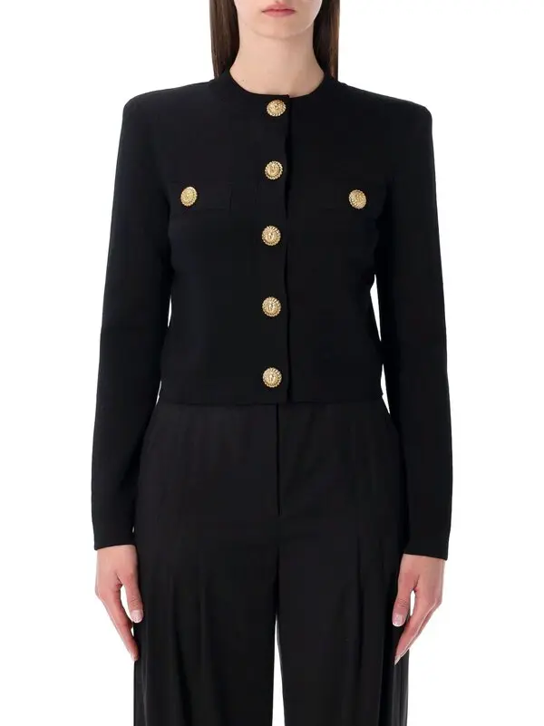 Balmain Button Detailed Jumper - Black