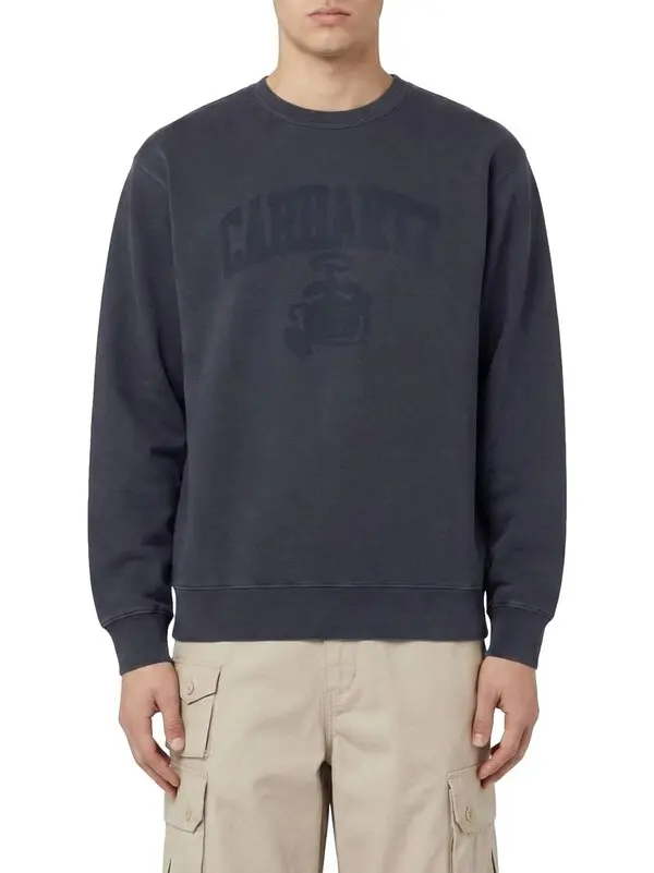 Carhartt Work In Progress Crew Neck Sweatshirt With Logo - Blue