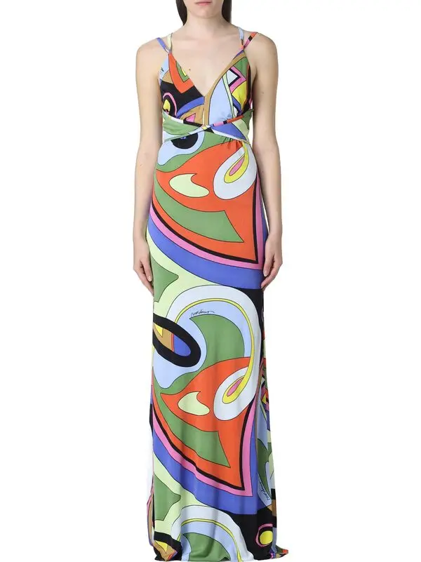 Moschino Printed Maxi Dress - Multicolor