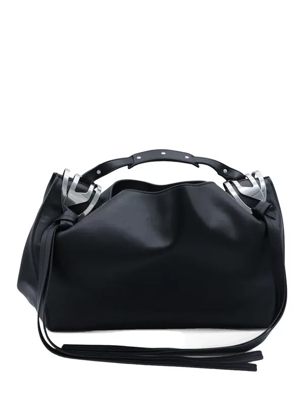 DIESEL® Knot-d Handbag In Polyurethane - Black
