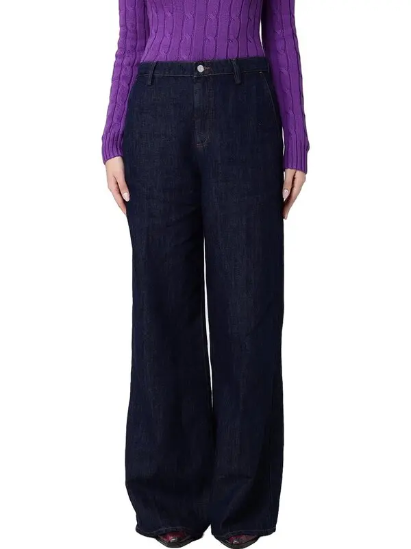 7 For All Mankind Wide Leg Jeans - Blue