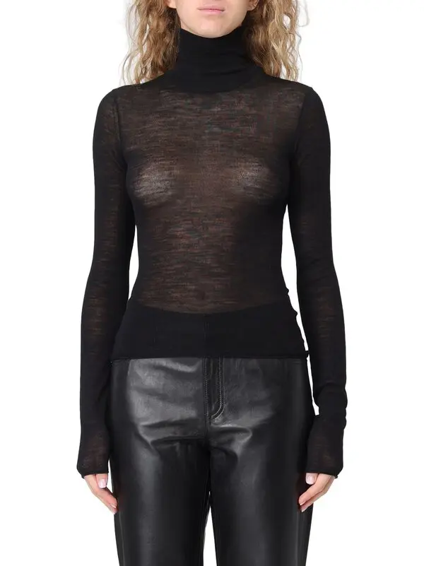 Patrizia Pepe High Neck Jumper - Black