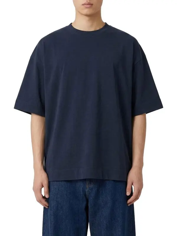 Dries Van Noten Basic Cotton T-shirt - Navy