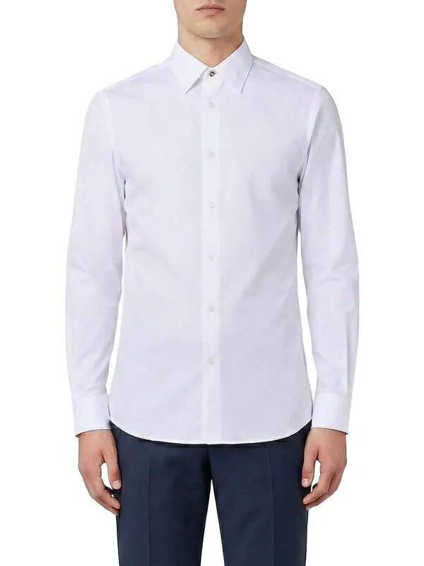 Paul Smith Classic Cotton Poplin Shirt - White