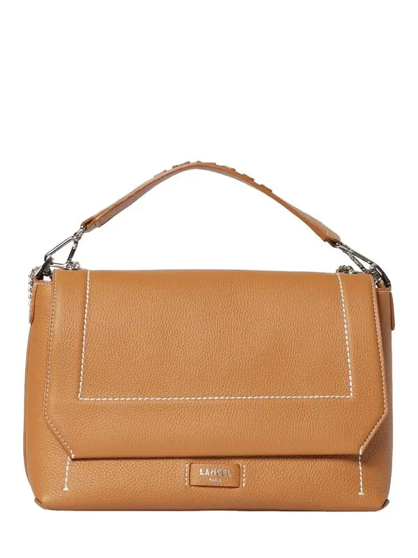 LANCEL Leather Shoulder Bag - Camel
