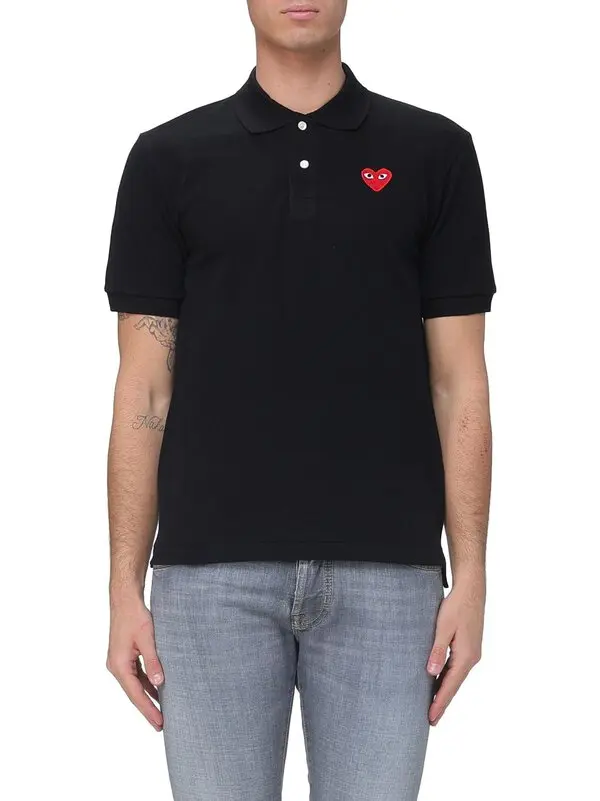 Play Comme Des Garcon Polo Shirt Colour - Black