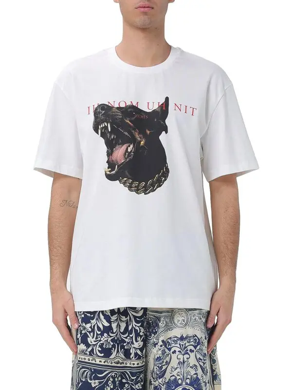IH NOM UH NIT Printed Cotton T-shirt - White