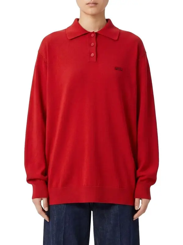 Loewe Cotton Polo Shirt - Red