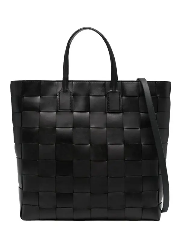 Dragon Diffusion Braided Leather Bag - Black