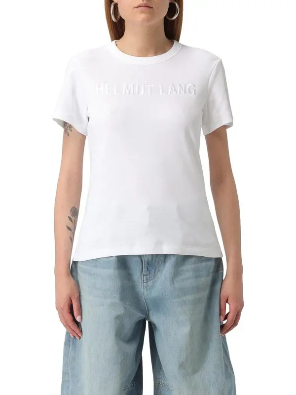 Helmut Lang Embroidered Logo T-shirt - White
