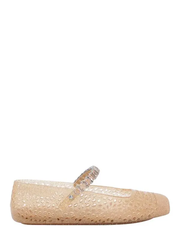 JIMMY CHOO The Jelly Mary Jane Flats - Beige