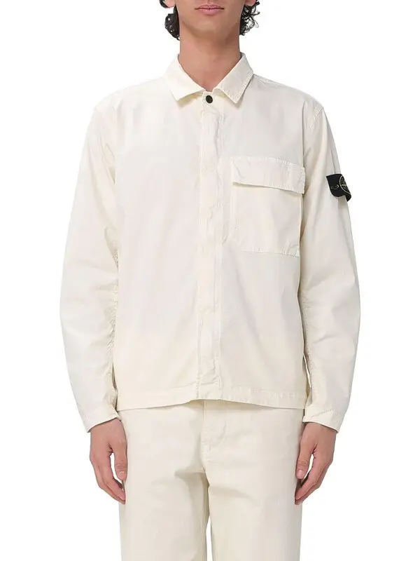 Stone Island Twill Overshirt - Beige