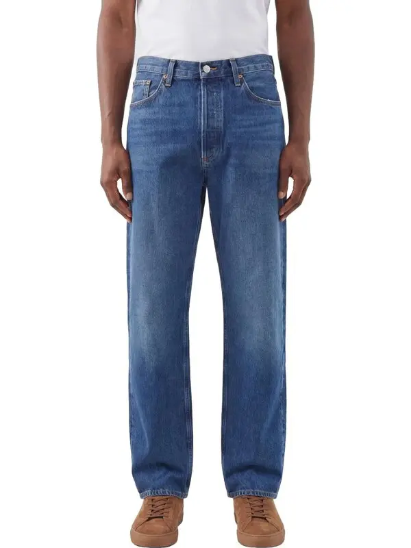 AGOLDE Cotton Straight Jeans - Blue