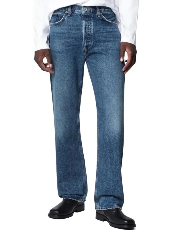 AGOLDE Cotton Straight Jeans - Denim