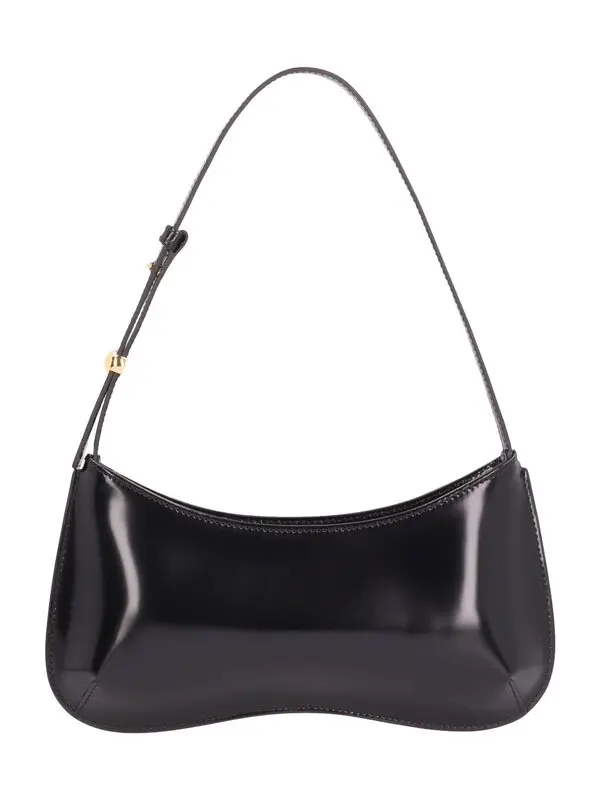 Jacquemus Le Bisou Brushed Leather Bag - Black