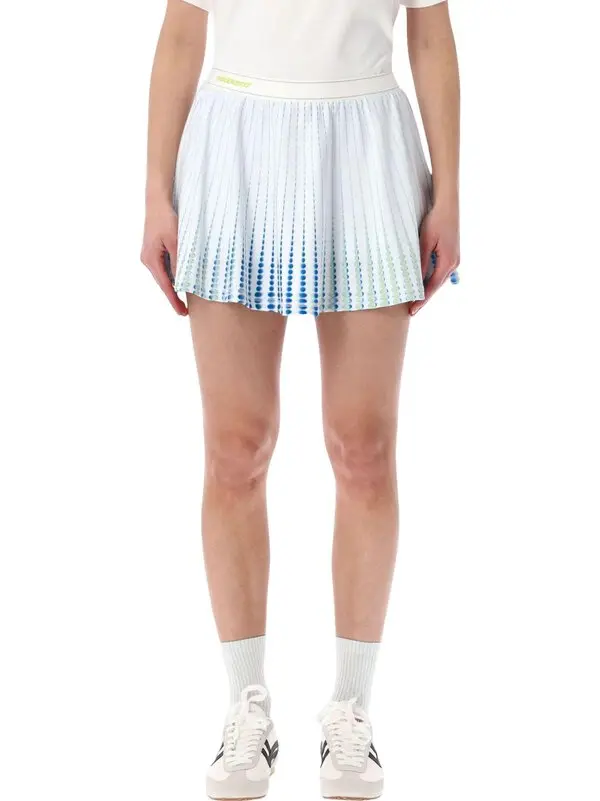 Casablanca Technical Jersey Mini Skirt - White