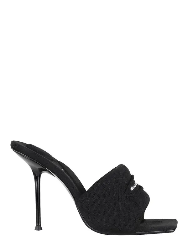 Alexander Wang Julie Slash Mesh Mules - Black