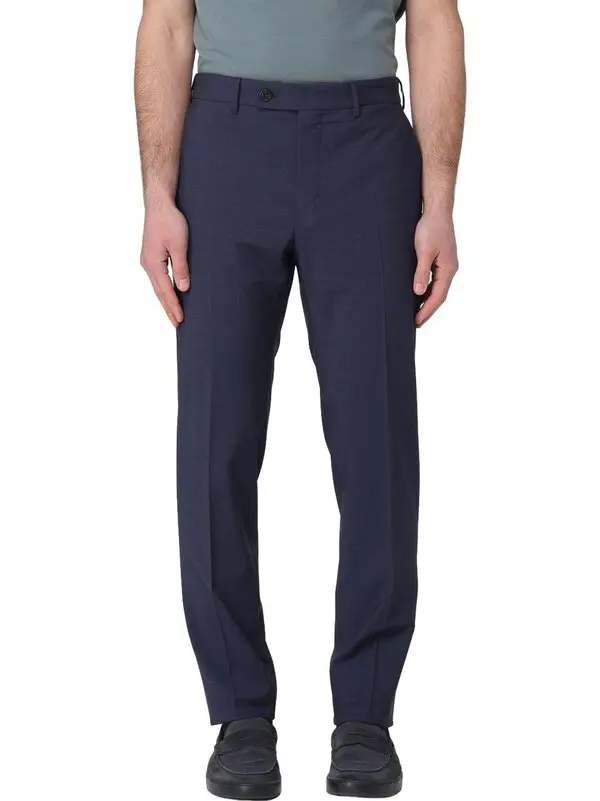 Incotex Virgin Wool Chino Trousers - Blue