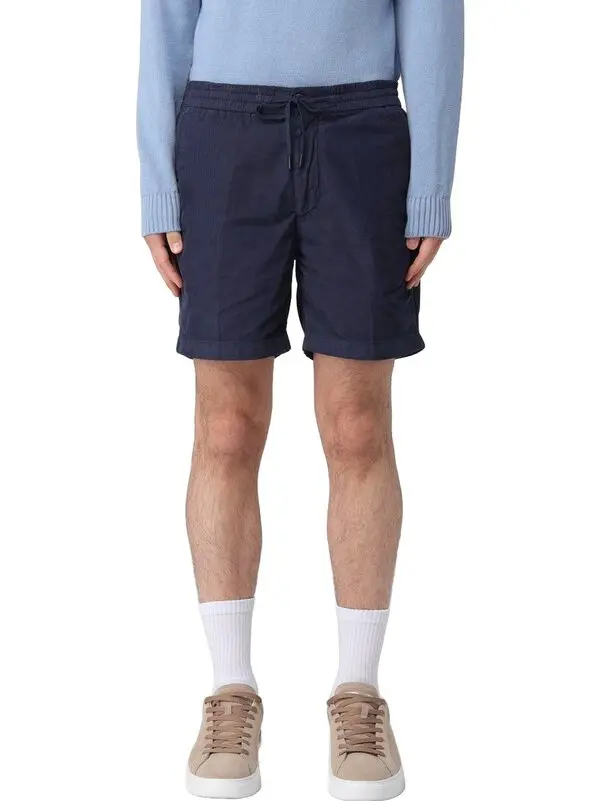 Incotex Velvet Drawstring Shorts - Navy