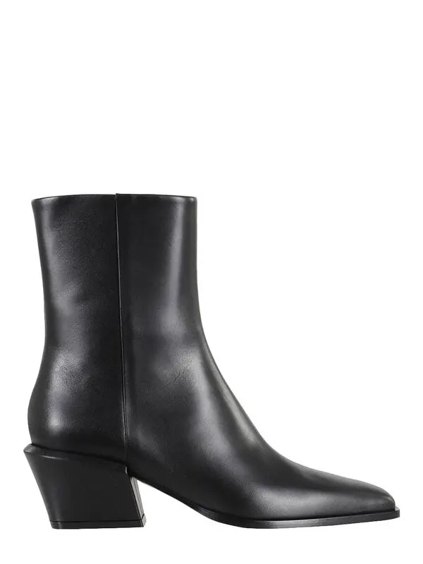 Paris Texas Zip Up Ankle Boots - Black