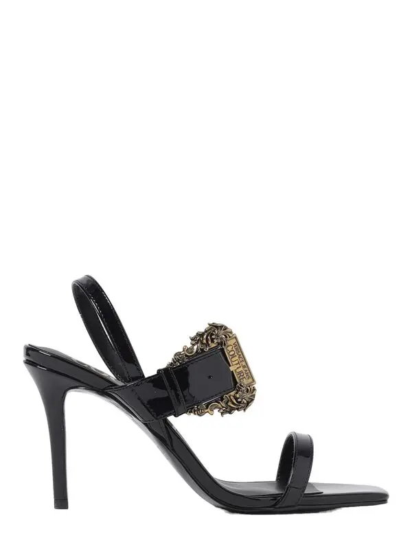 Versace Heeled Sandals - Black