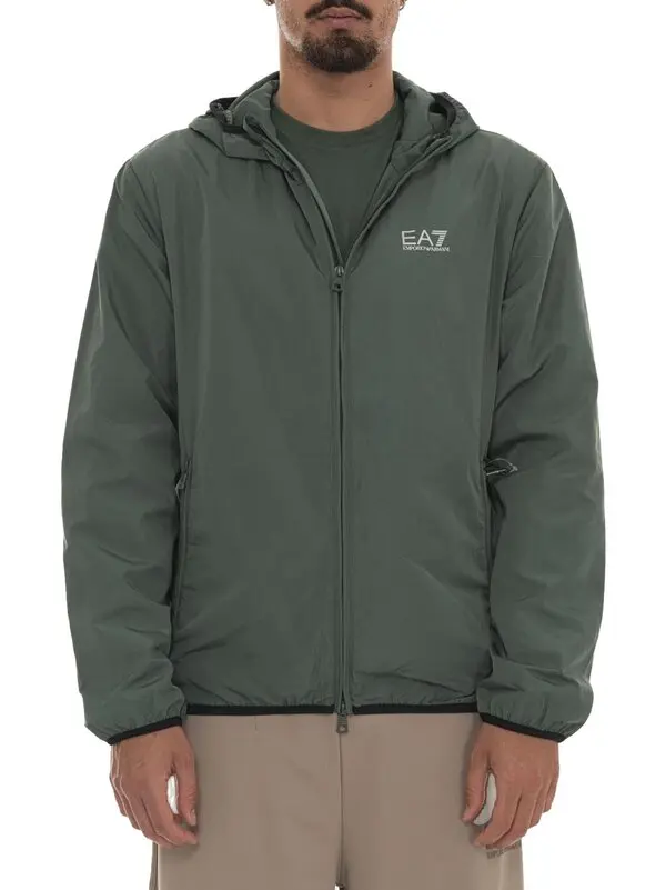 EA7 Zip-up Hooded Jacket - Green
