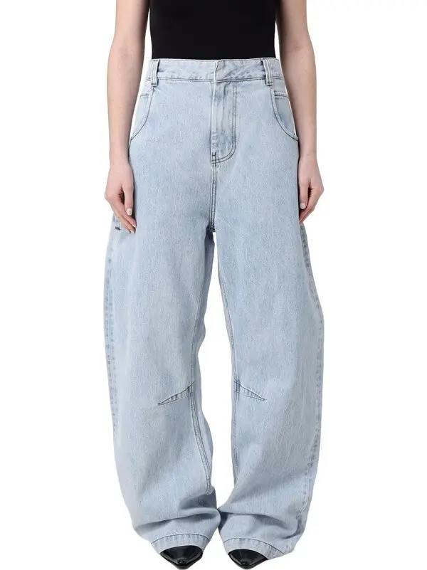 ENTIRE STUDIOS Cotton Denim Wide-leg Jeans - Blue