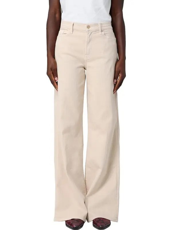7 For All Mankind Flare Jeans In Cotton Denim - Beige