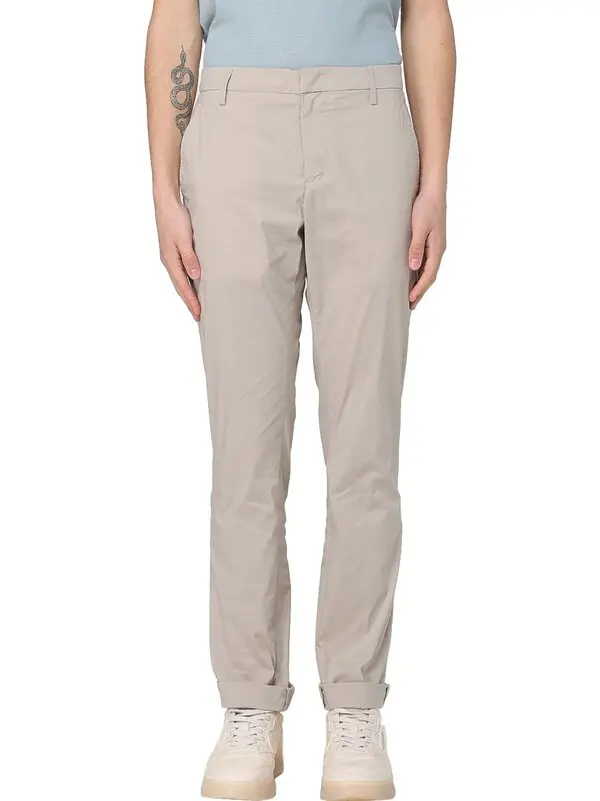 DONDUP Cotton Chino Trousers - Beige