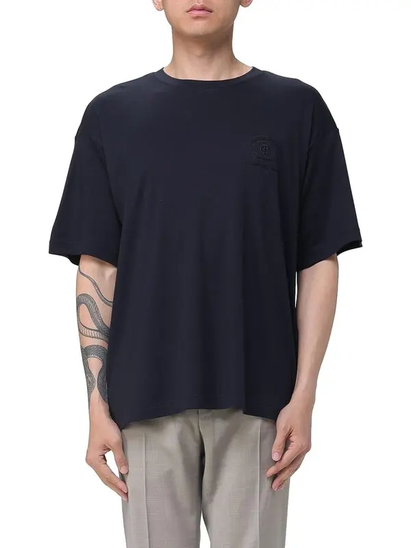 Giorgio Armani Cotton Blend T-shirt - Blue
