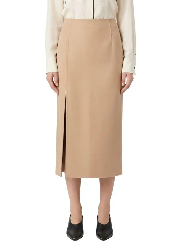 Sportmax Virgin Wool Pencil Skirt - Red