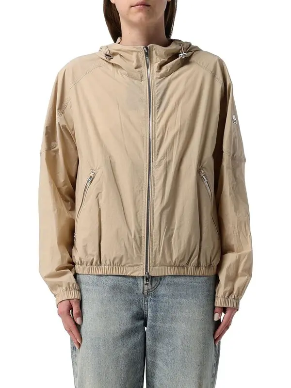 Moose Knuckles Hooded Zip-up Jacket - Ivory
