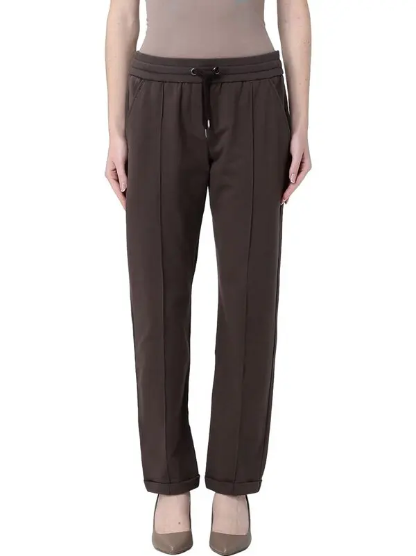 Brunello Cucinelli Drawstring Trousers - Brown