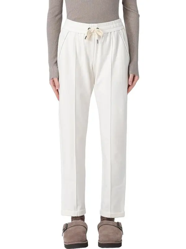 Brunello Cucinelli Drawstring Trousers - Natural