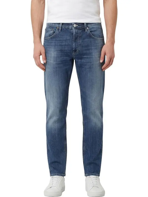 DONDUP Cotton Denim Slim Fit Jeans - Blue