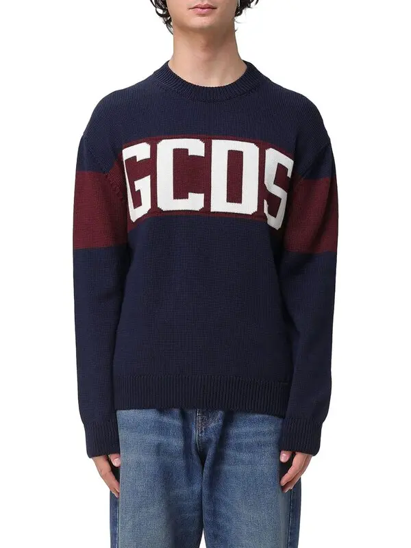 Gcds Pullover With Graphic Detail - Blue