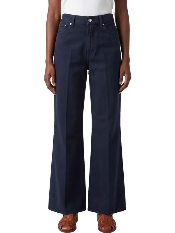 DONDUP Wide Leg Stretch Denim Jeans - Blue