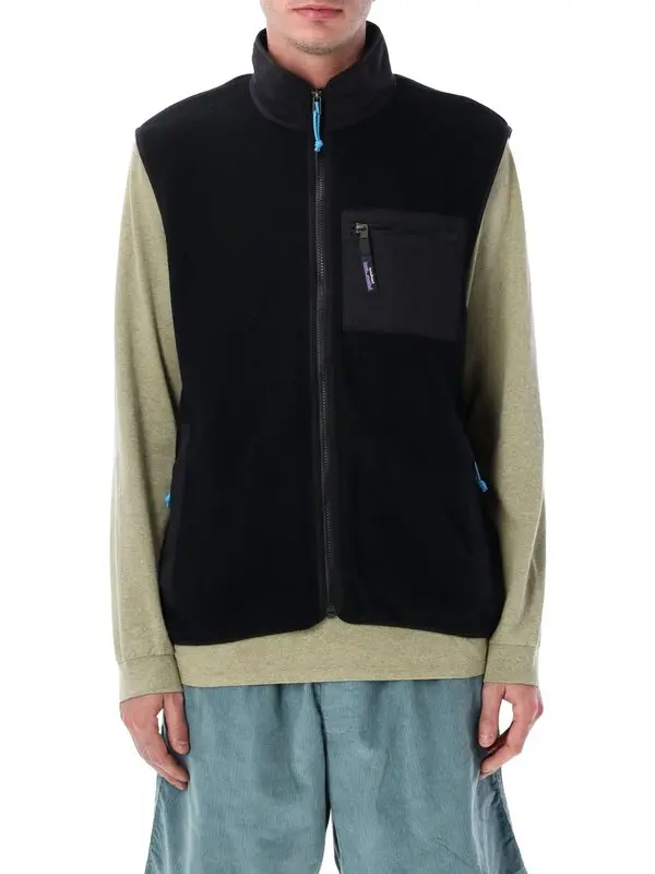 Patagonia Fleece Zip Vest - Black