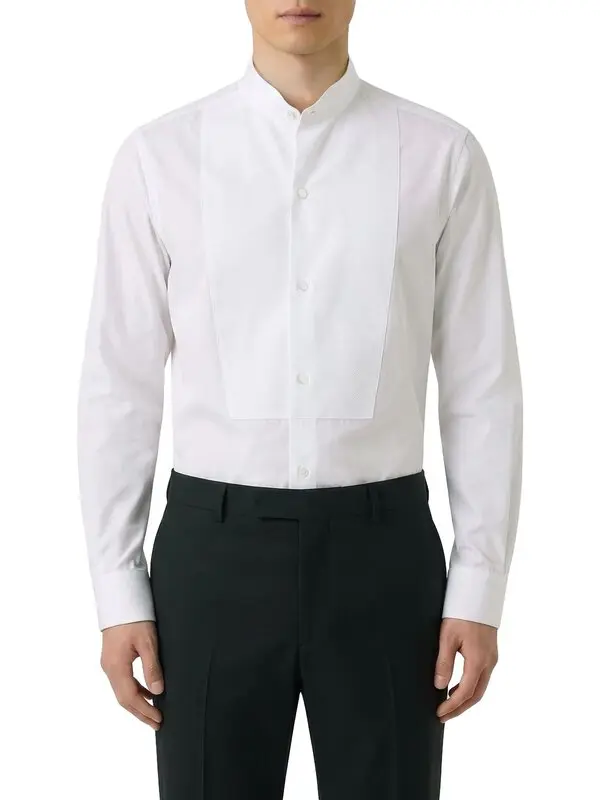 TOM FORD Cotton Poplin Elegant Shirt - White
