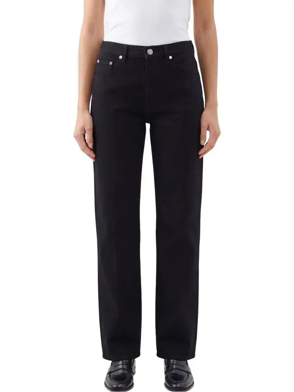 DONDUP 5-pocket Stretch Cotton Denim Jeans - Black