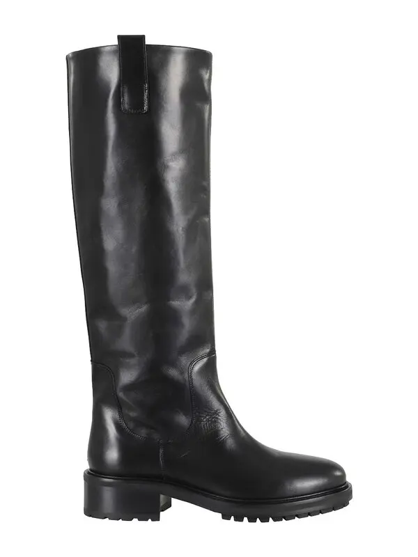 AeydĒ Smooth Calfskin Leather Knee-high Boots - Black